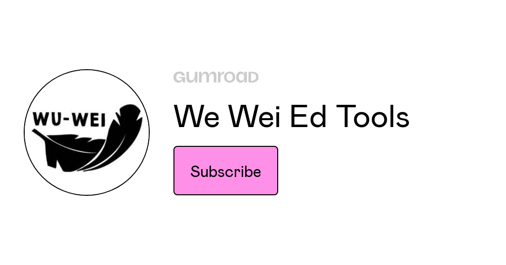 We Wei Ed Tools