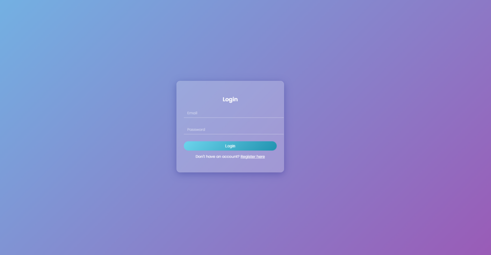 Modern Gradient Login Template with Responsive Design
