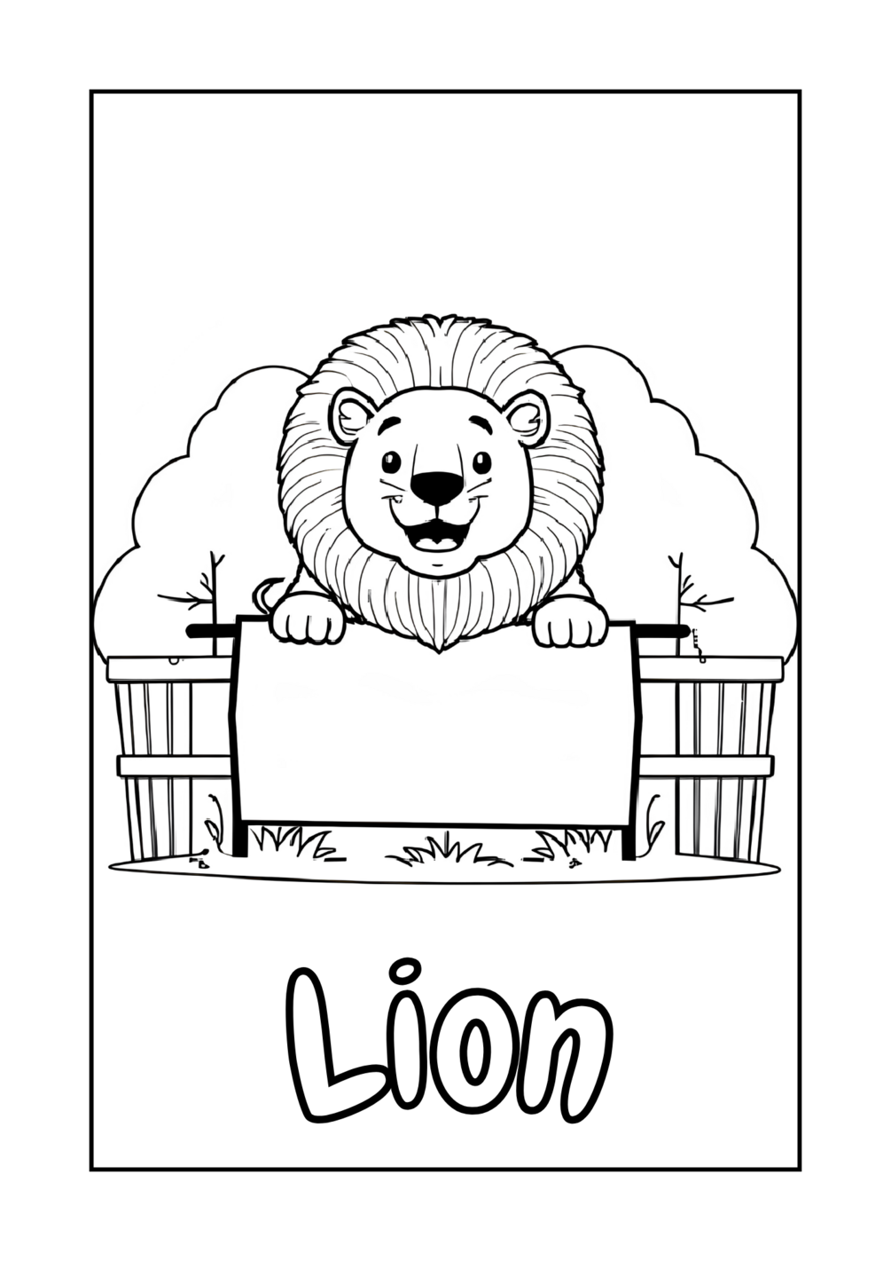 My zoo friends coloring set
