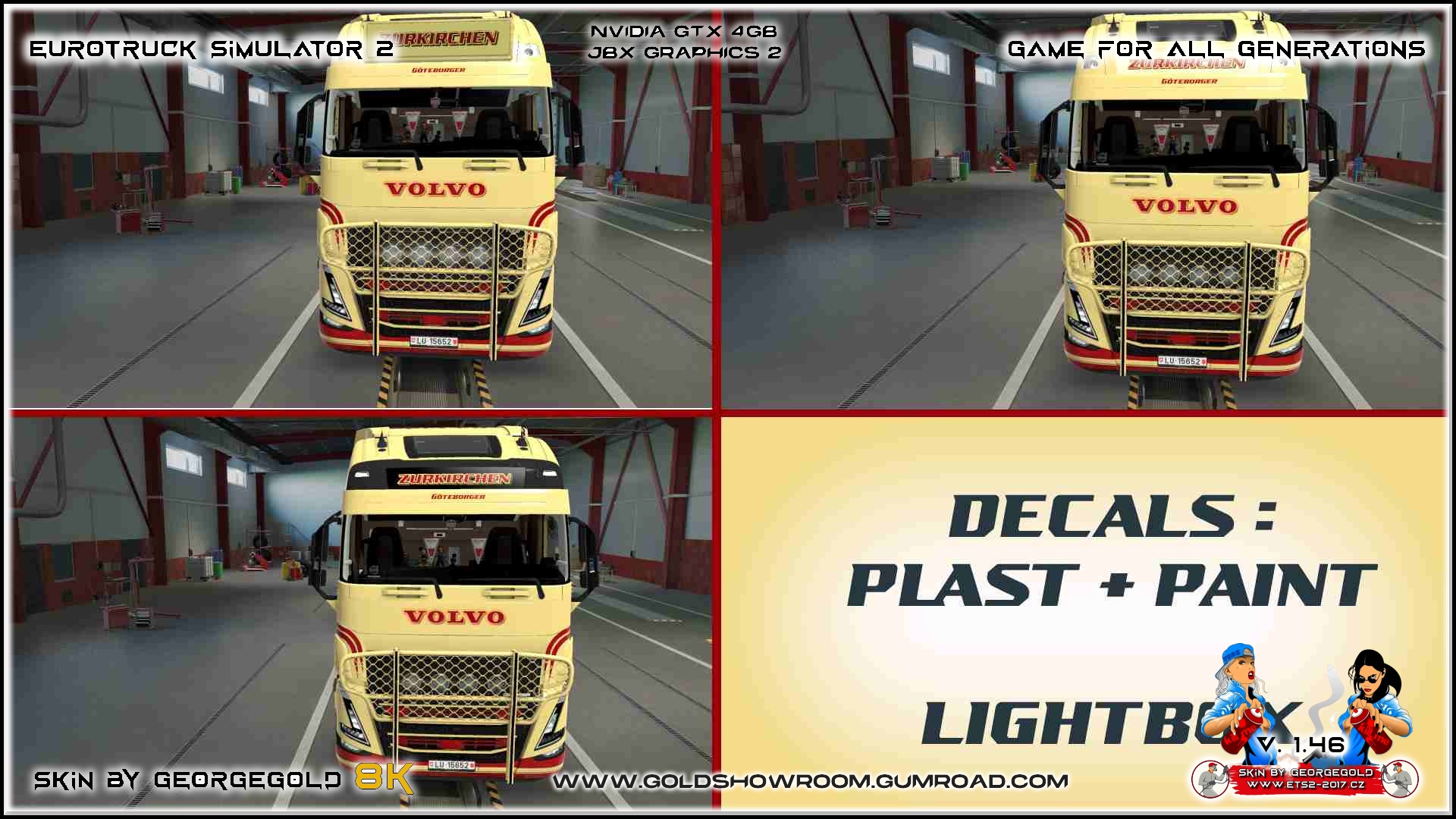 ETS 2 Skin Combo Volvo FH 5 Rework Zurkirchen