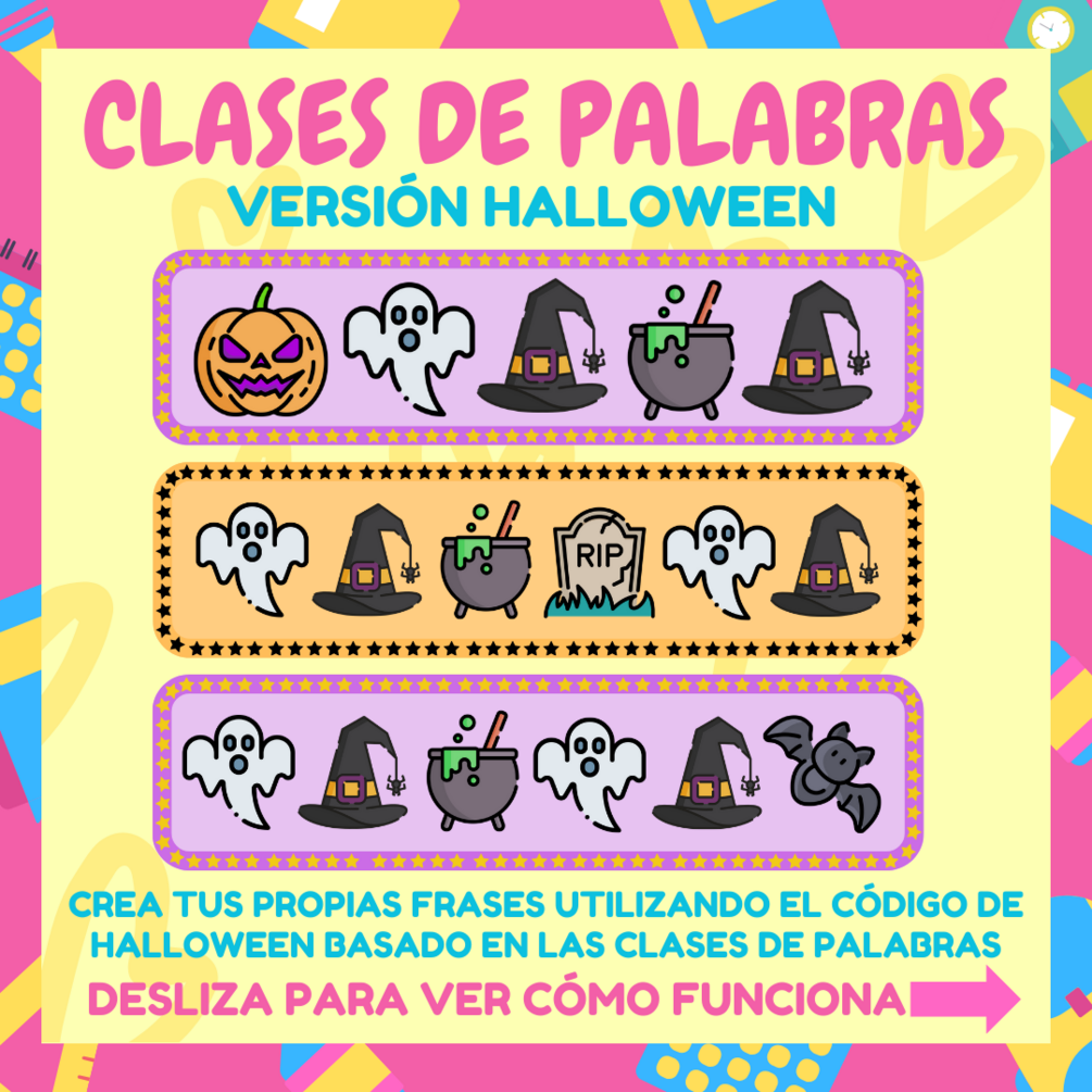 CLASES DE PALABRAS HALLOWEEN