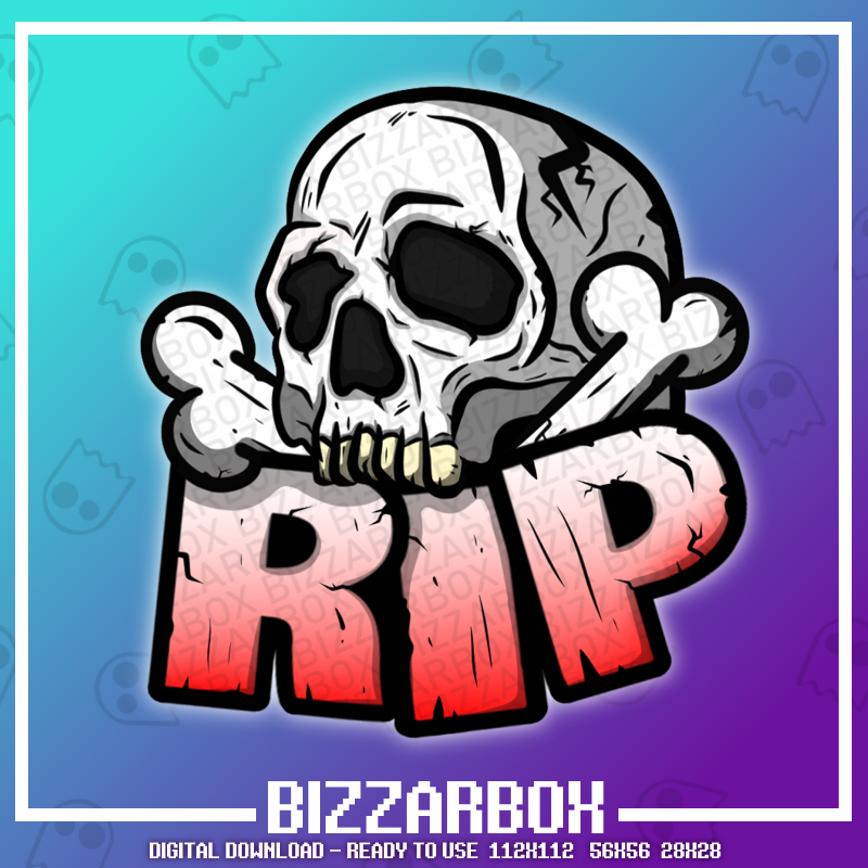 Streamer Emote: RIP Skull