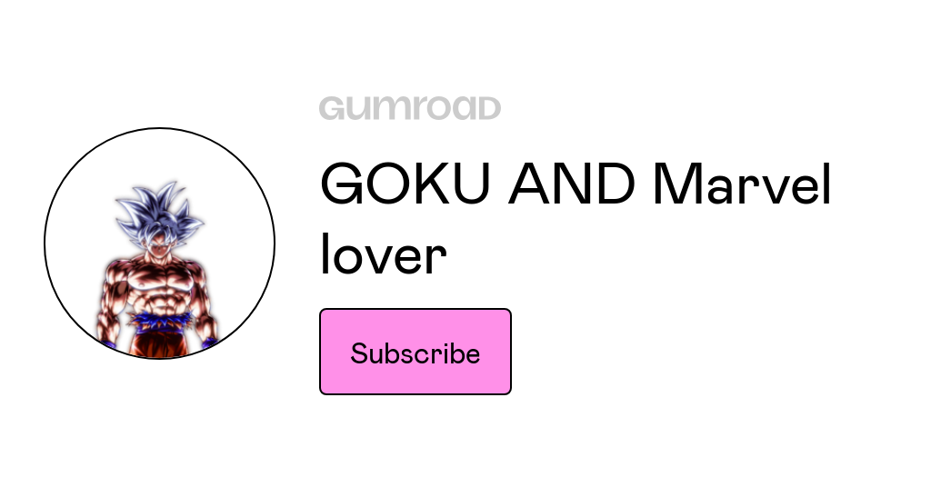 GOKU AND Marvel lover