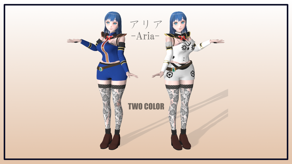 VRChat『アリア』 -ARIA- 【オリジナル3Dモデル】