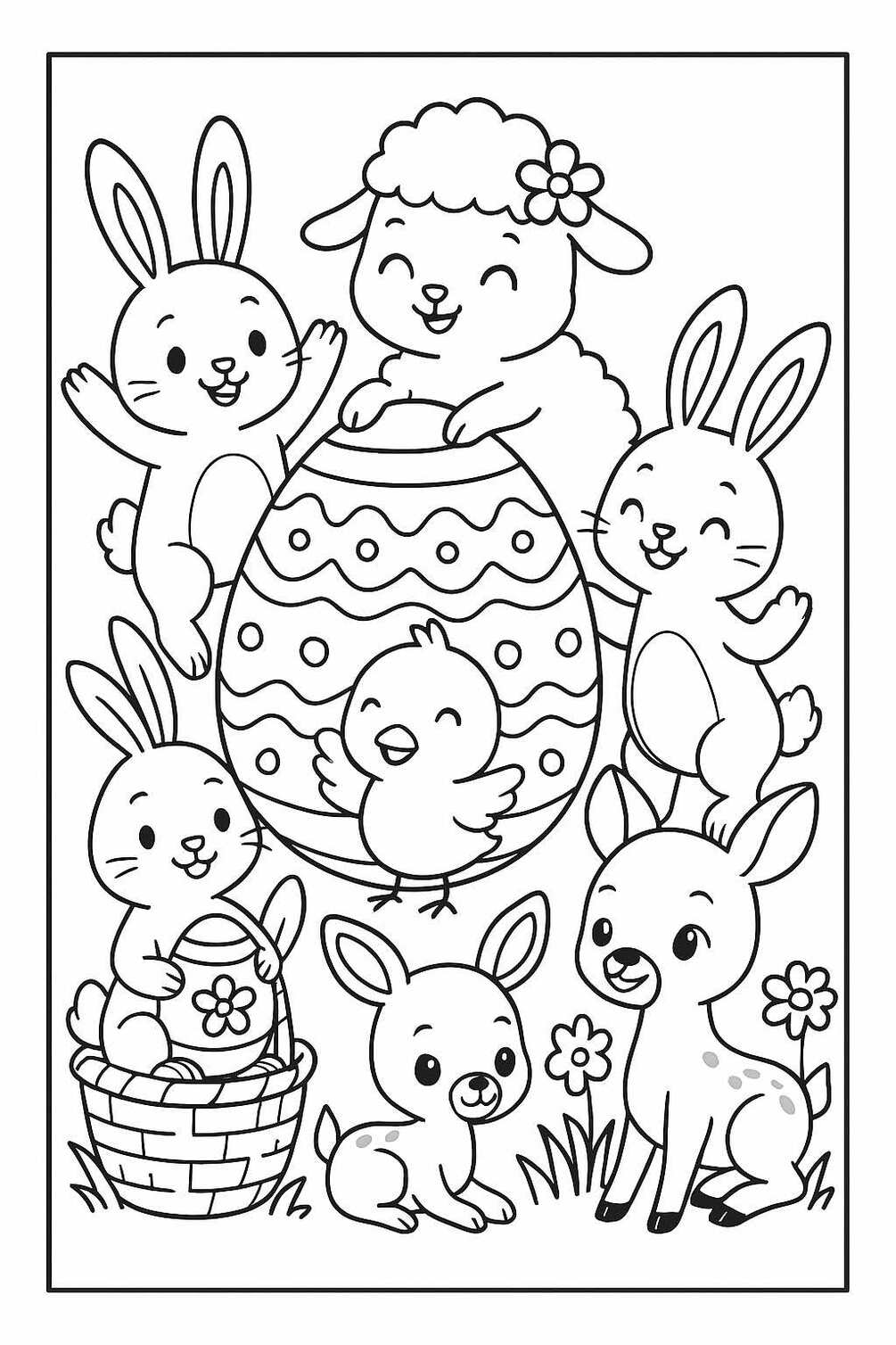 Easter Colouring Page