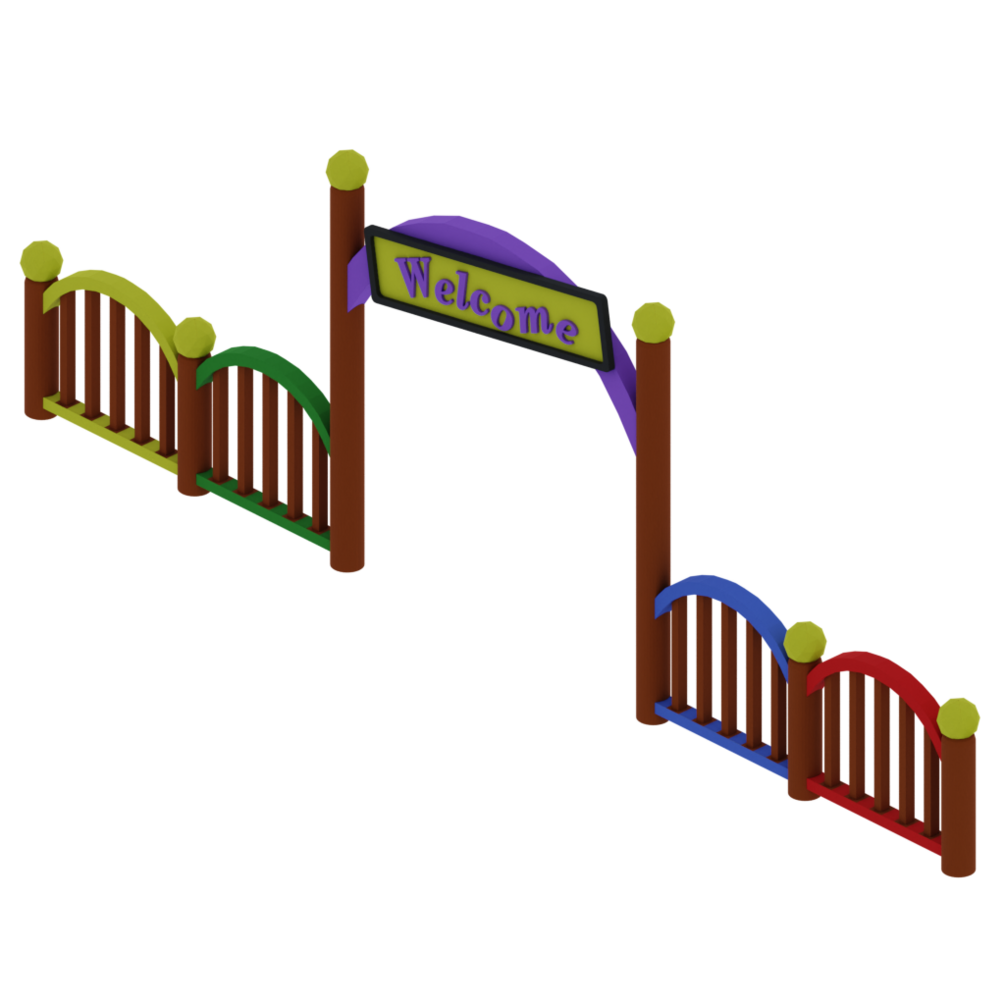 Upland "Happy Playground" Playground's Gate
