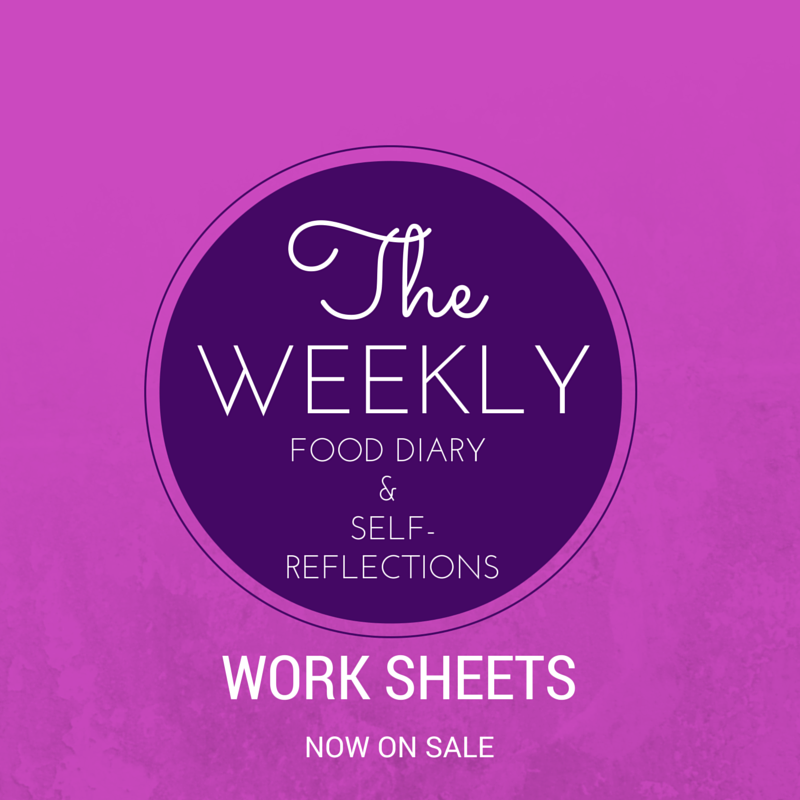 Weekly Food Diary & Self Reflections Worksheet