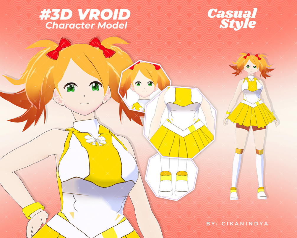 Fantasy Realm Vroid Avatar Magical 3D Character for Streamers - 3D ...