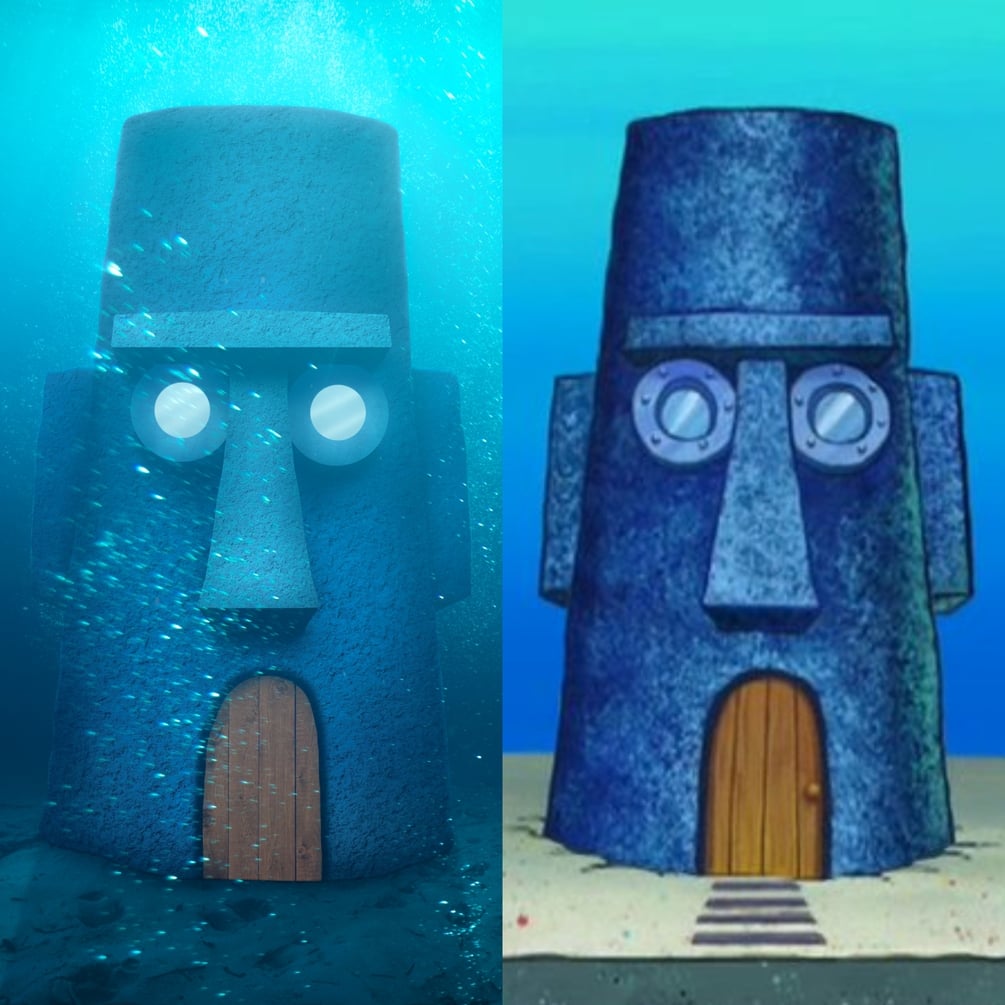 Photo manipulation | Real Squidward's house picture
