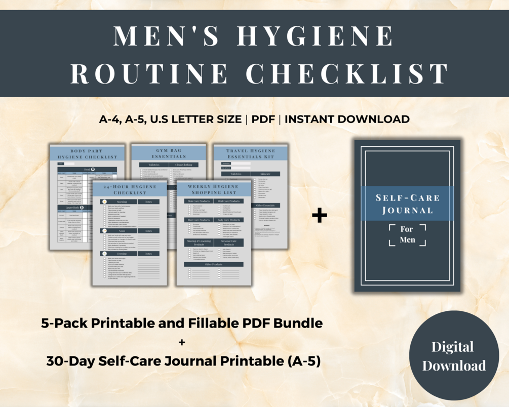 Men's Hygiene Routine Checklist