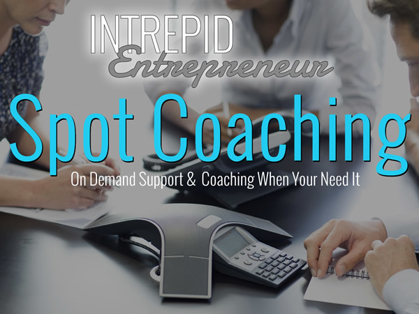 Spot Coaching - Intensive plus three, 30-min. spot coaching sessions to ...