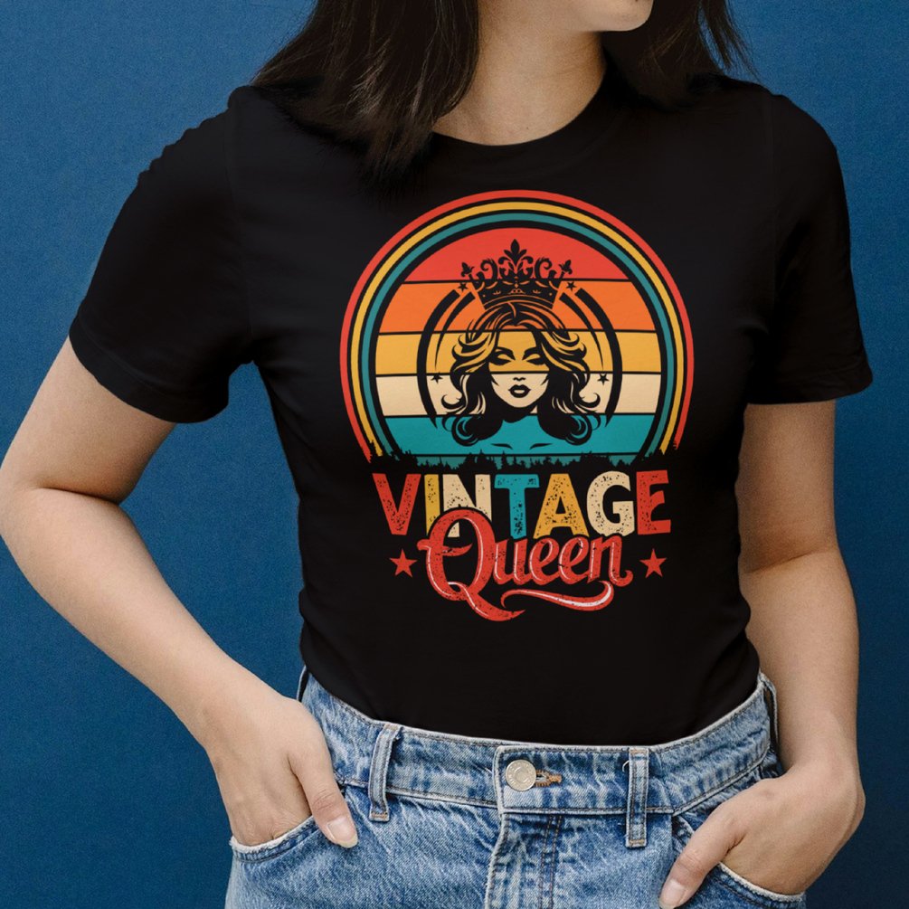 Vintage Queen T-shirt design