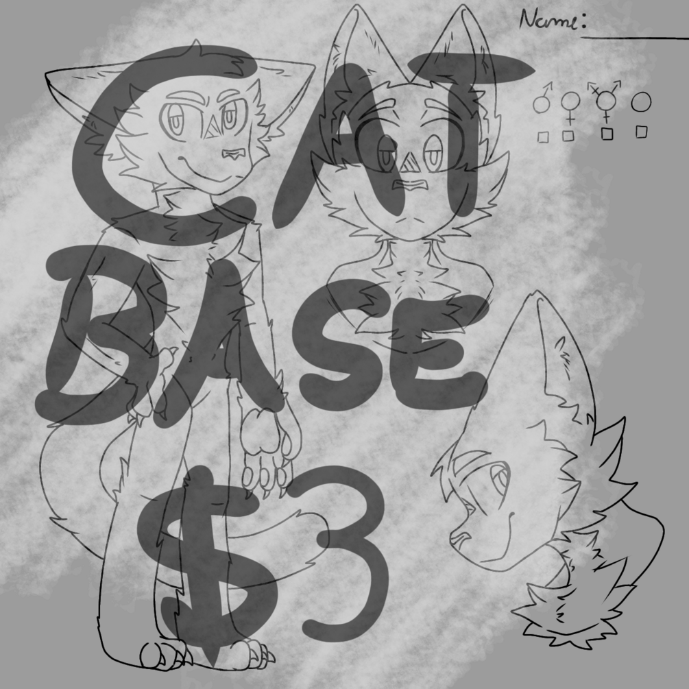 Cat Base YCH for $3