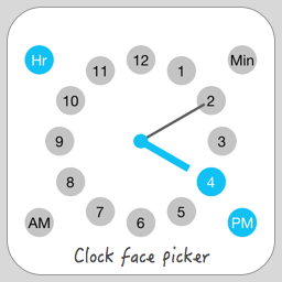 Clock face time picker