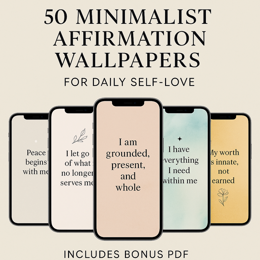 50 Minimalist Affirmation Wallpapers for Daily Self-Love