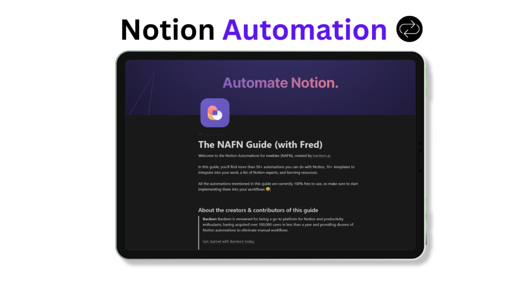 Notion Automations for Newbies (NAFN)