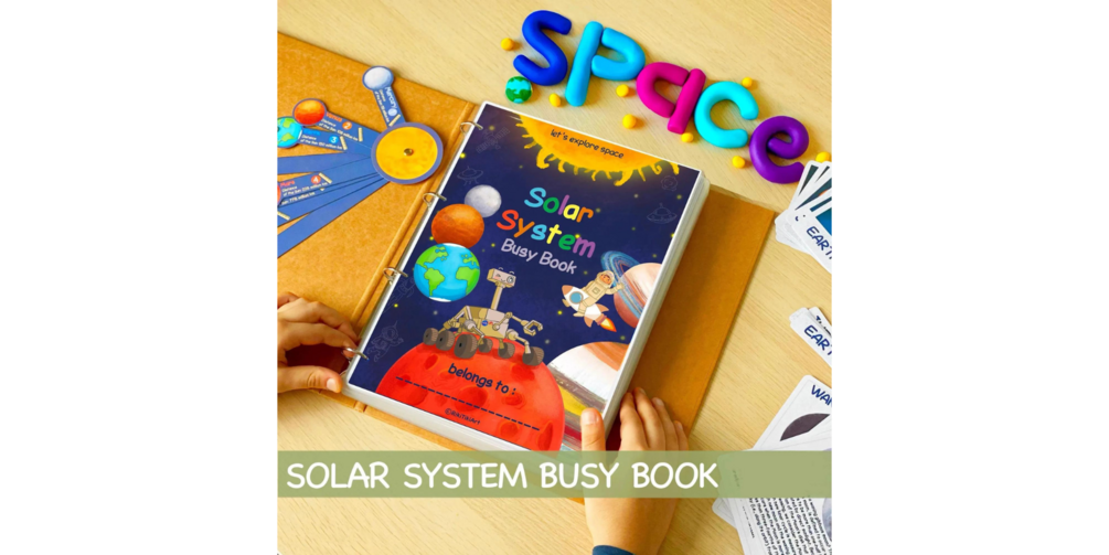 Solar System Busy Book Outer Space Learning Book Printable Preschool ...