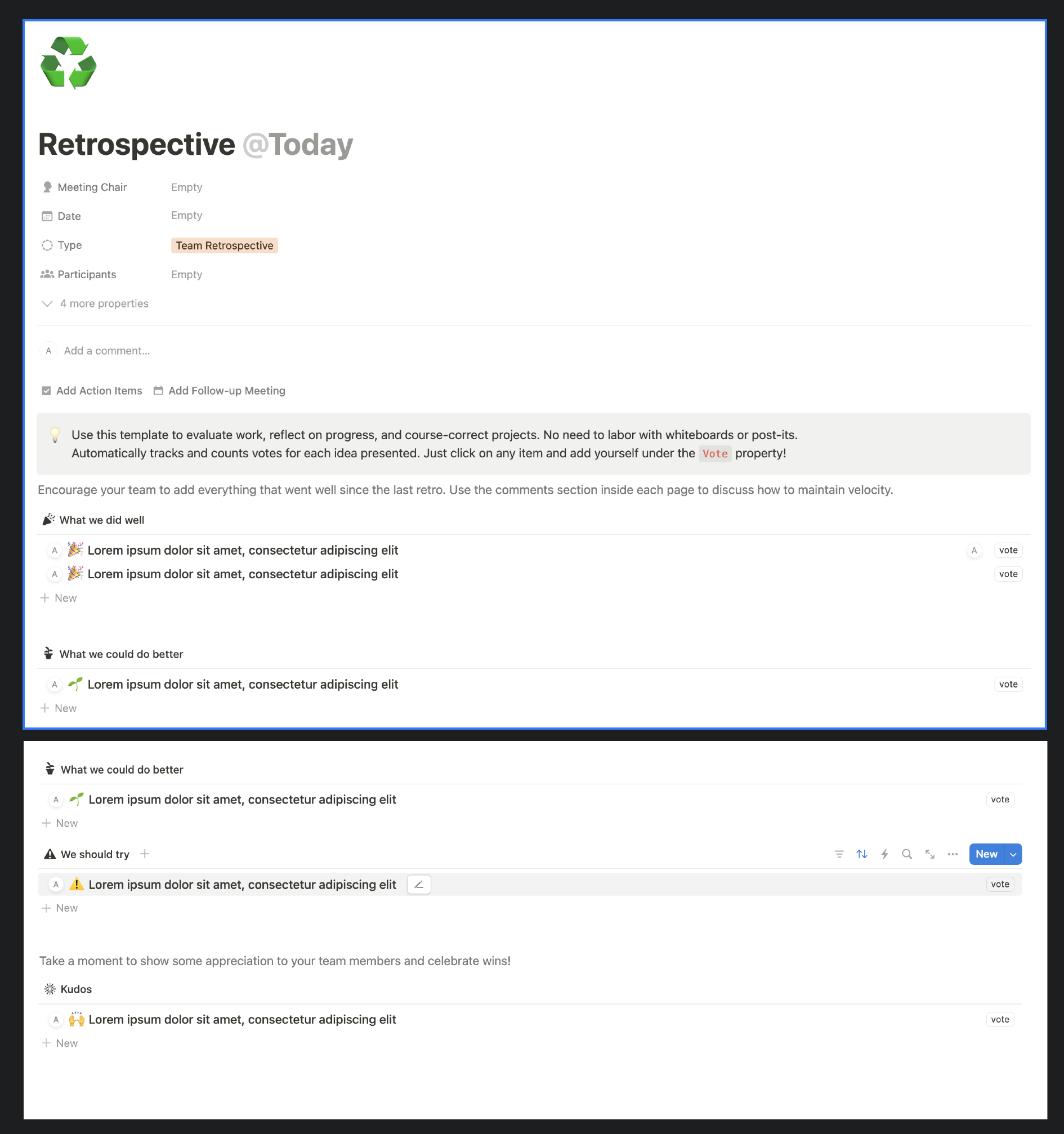 Notion Ultimate Team Retro