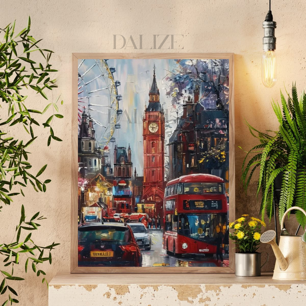 High Quality Design of London Art JPGs - Digital Planner, Journal, Oil ...