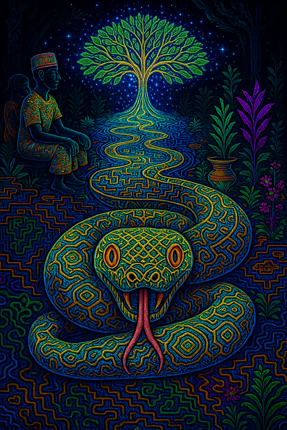 Ayahuasca Snake & Tree of Life Animated Video