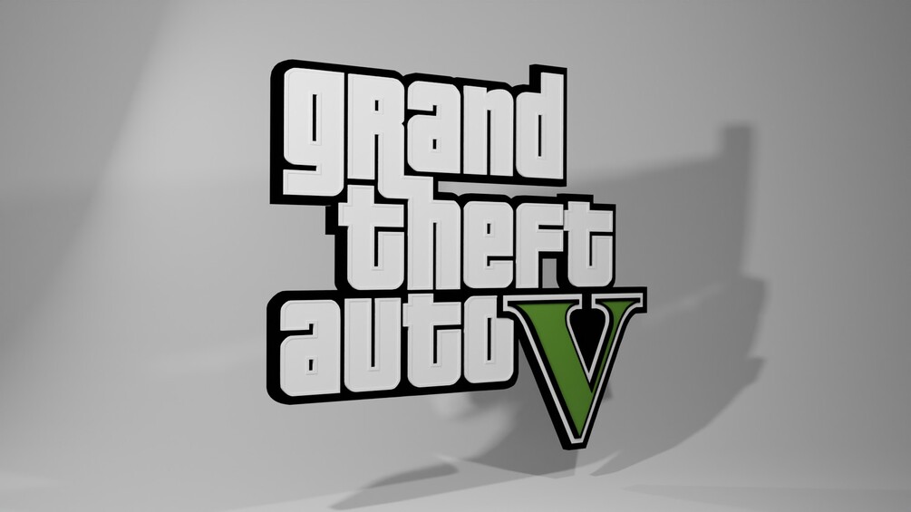 "Grand Theft Auto" Logo Animation 3D