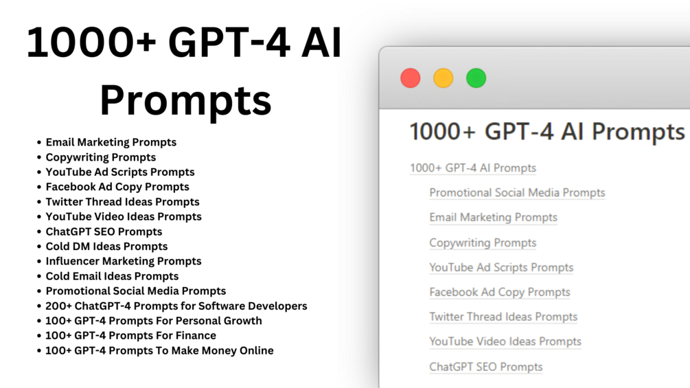 1000+ GPT-4 AI Prompts