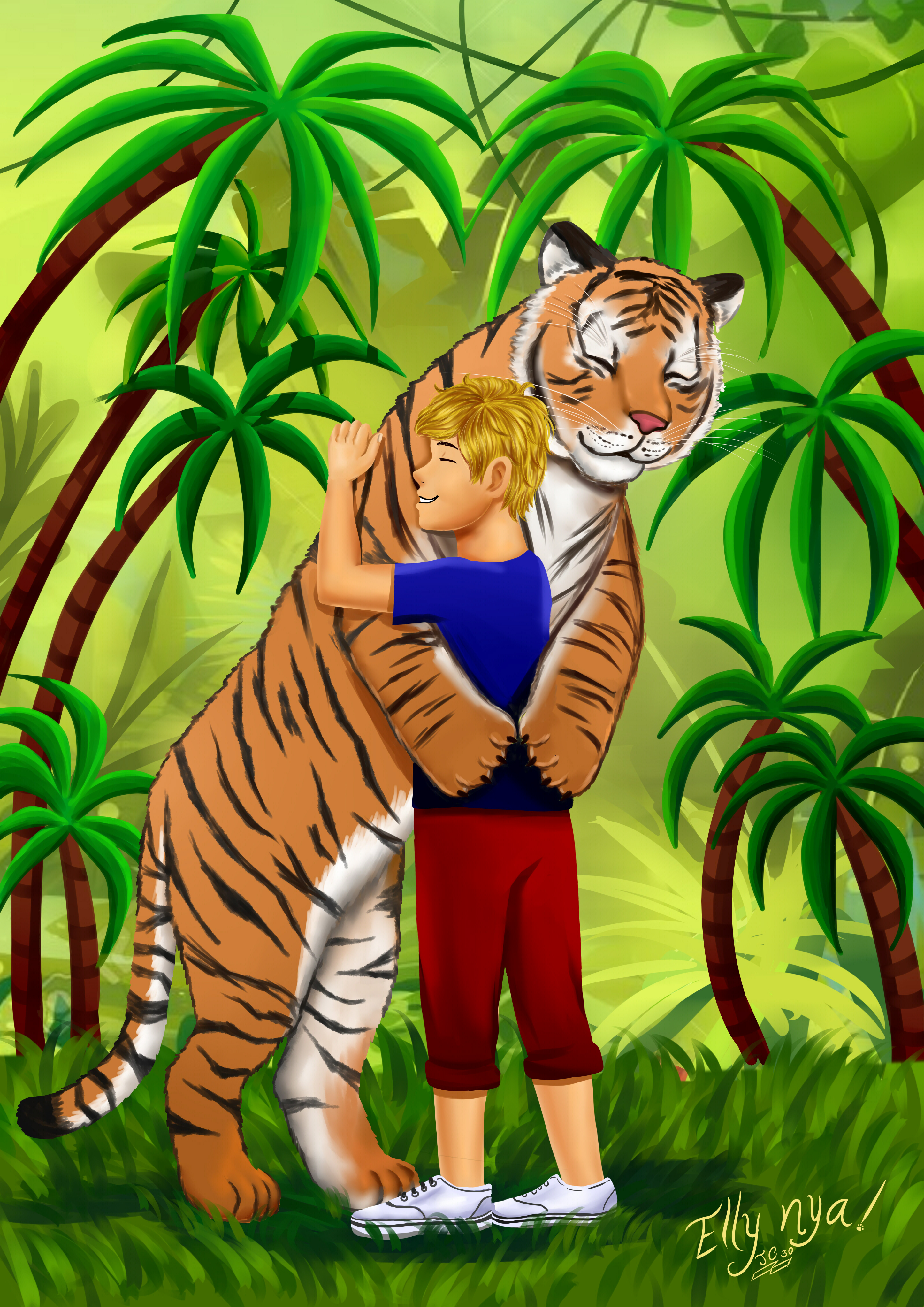 Illustration "My tiger friend"