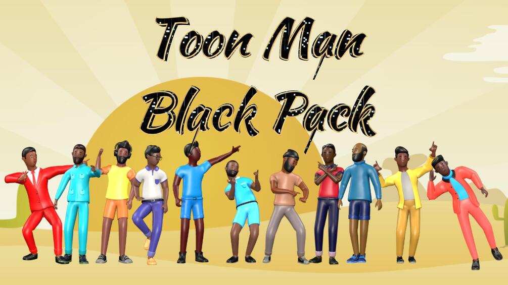 Toon Man Black Pack