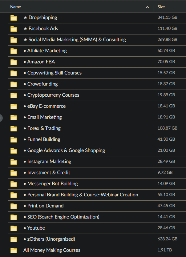 10TB : All In One Money Making Course Bundle