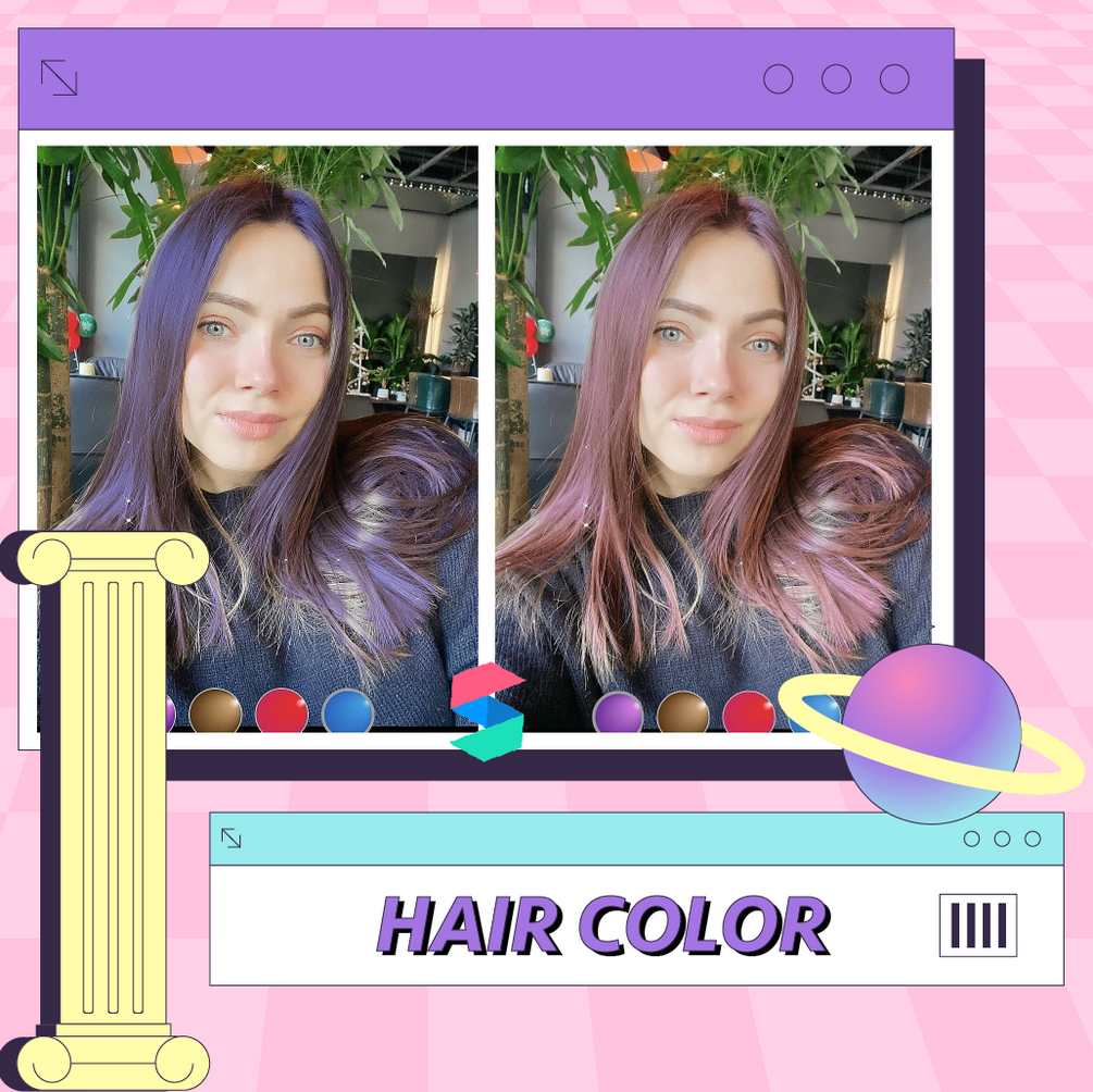 Change Hair Color In Spark AR Studio In 3 Ways + Kira Kira on Hair ...