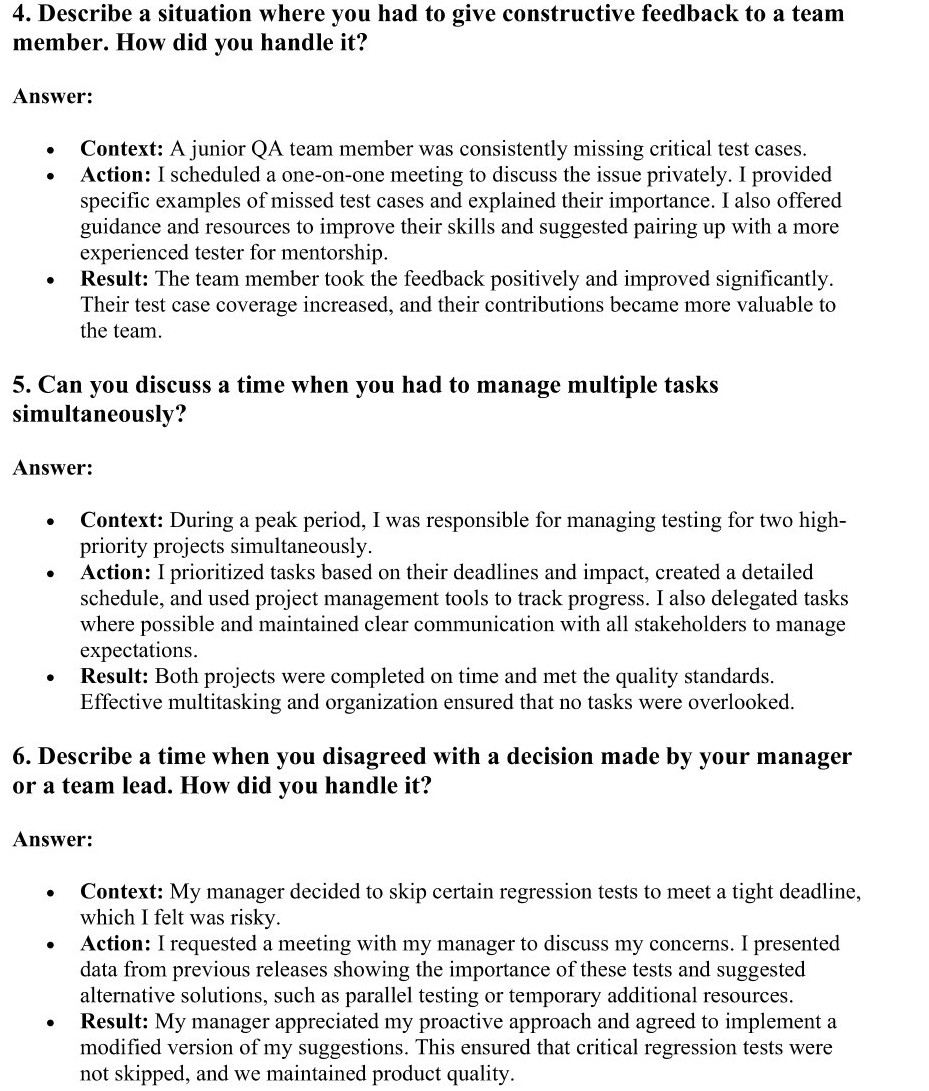 6 PDFs containing ALL Types of Most Asked Interview Q&A (Scenario-Based, Technical-Based ...
