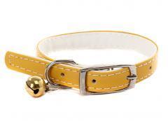 Panda Superstore Adjustable Leather Collar with Little Bell for Dogs ...