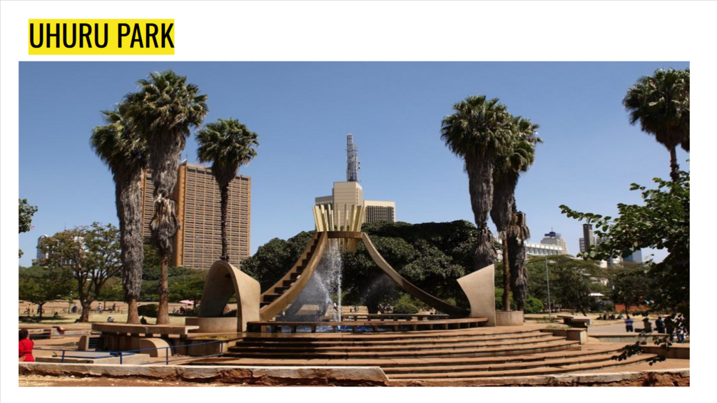 Social forms and open spaces in the built environment in Nairobi;Uhuru ...