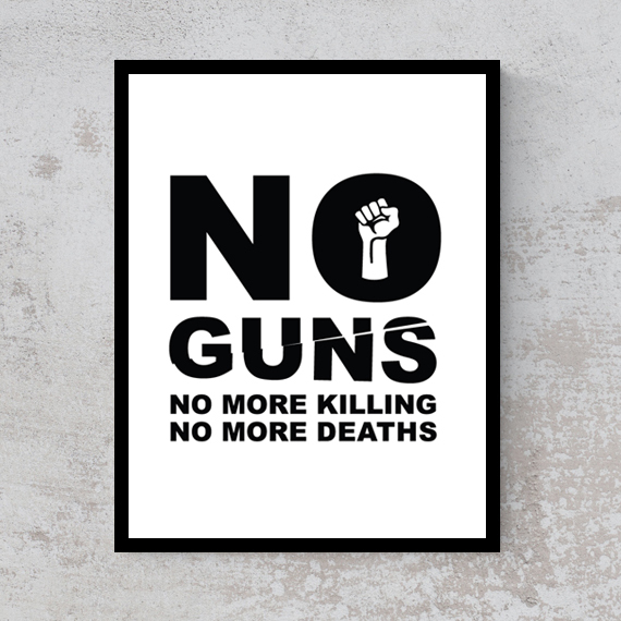 NO GUNS poster
