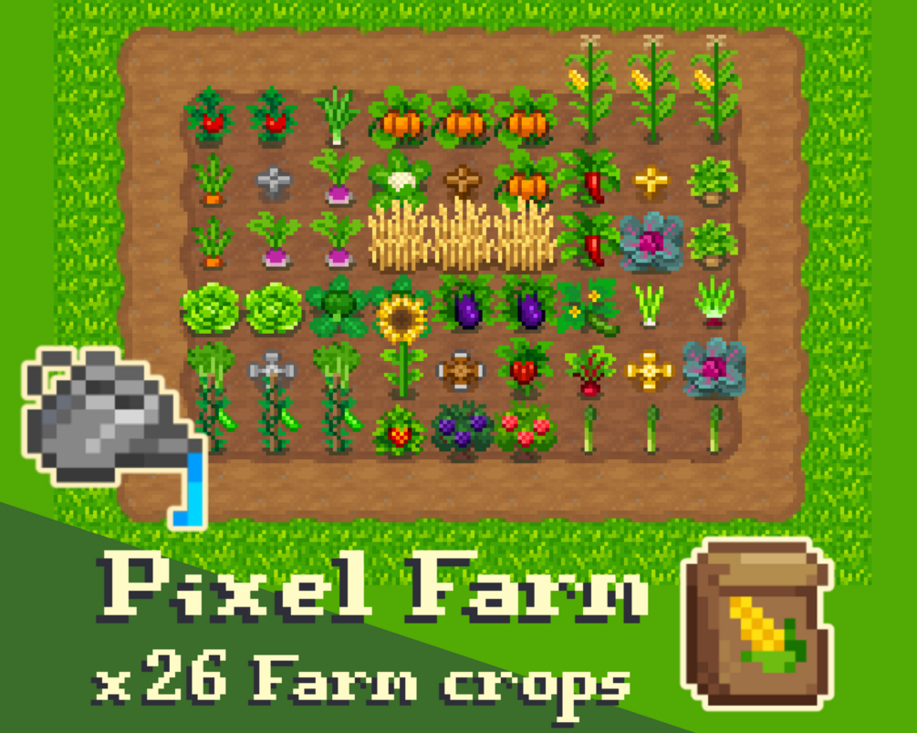 Pixel Farm - 26 Farm Crops