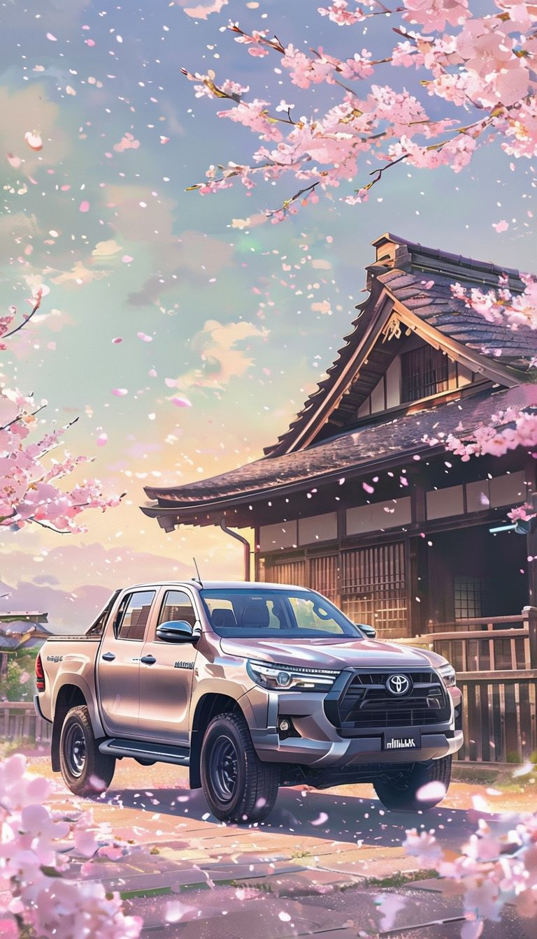 Toyota Hilux: A Cinematic Journey through Anime Japan