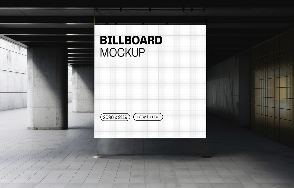 Urban Commercial Billboard Mockup / #641