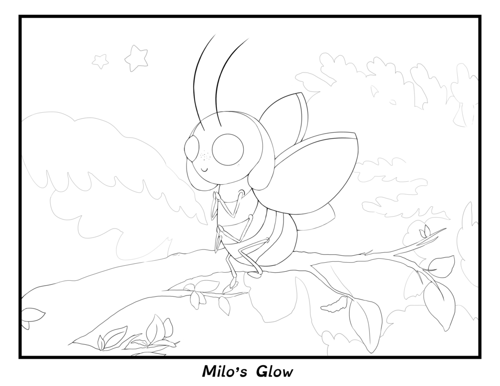 Milo's Glow Coloring Page