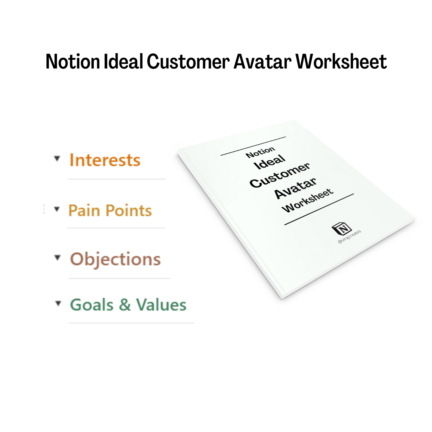 Notion Ideal Customer Avatar Worksheet