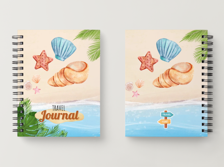 Beach Themed Journal Cover