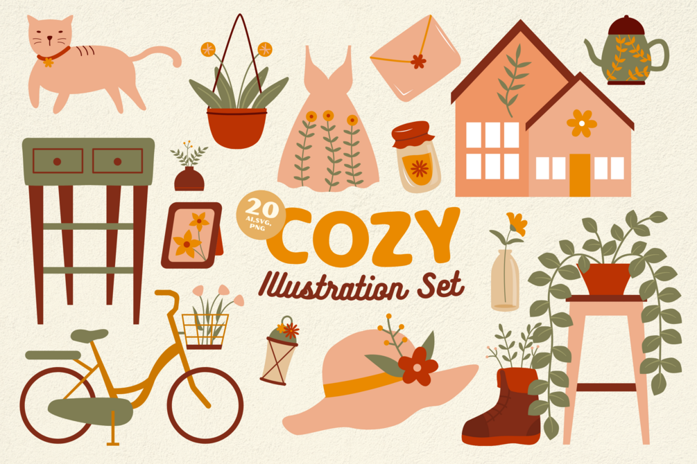 Cozy Illustration Set