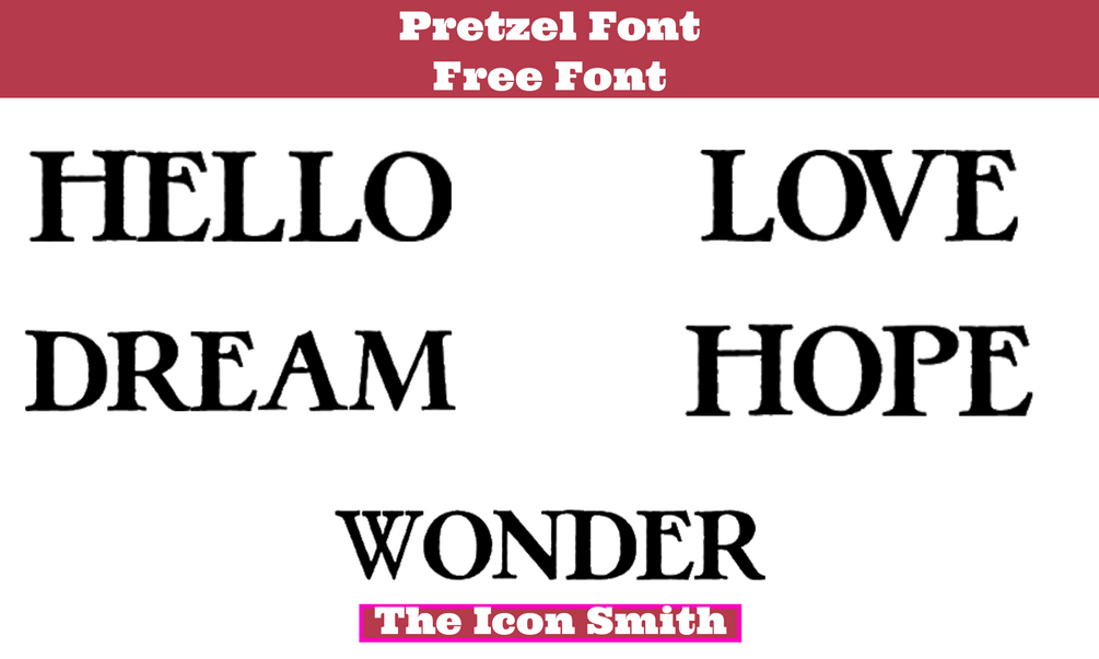 Free Pretzel Font F14088