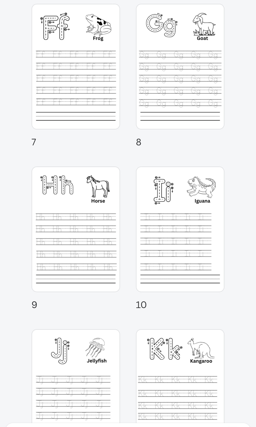 BUSY BOOK. LEARN TO WRITE: ANIMAL ALPHABET WITH Sketching letters from A-Z.