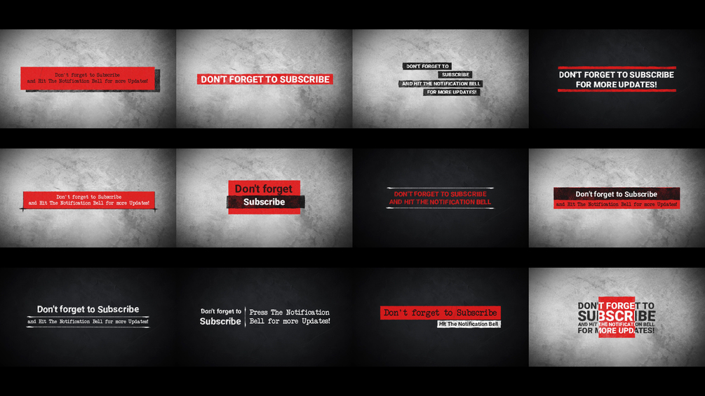 Subscribe Animation (No Copyright)