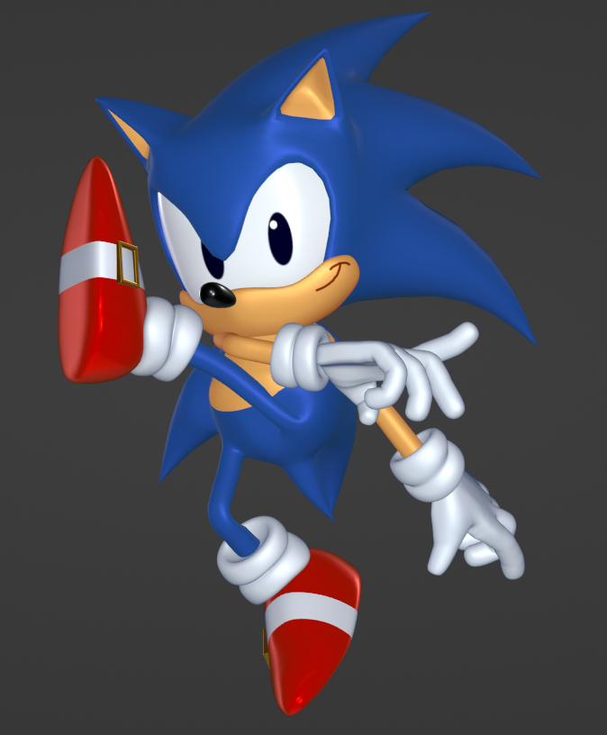 [BLENDER] [FREE] Classic Sonic The Hedgehog