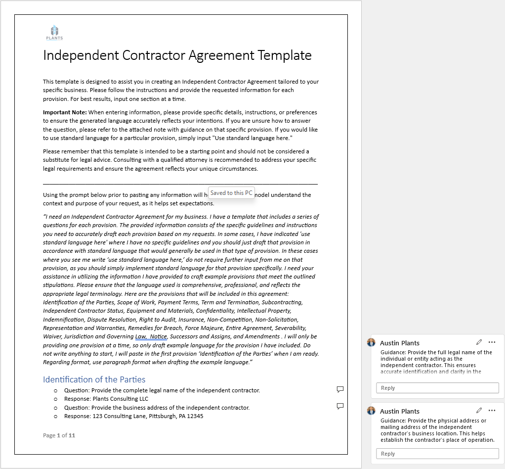 Draft an Independent Contractor Agreement without an Attorney