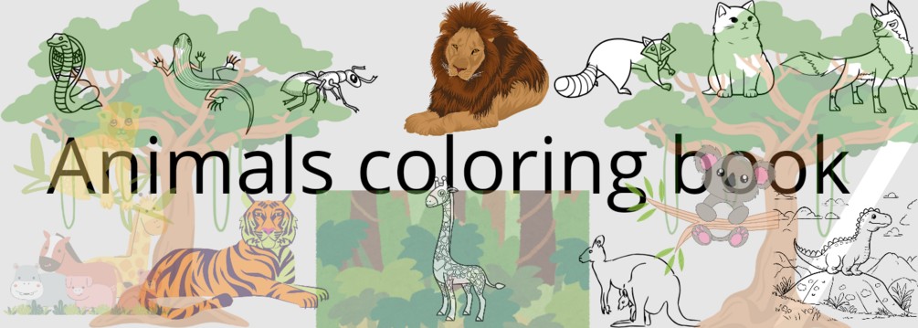 Animal World: Coloring Book for Kids"