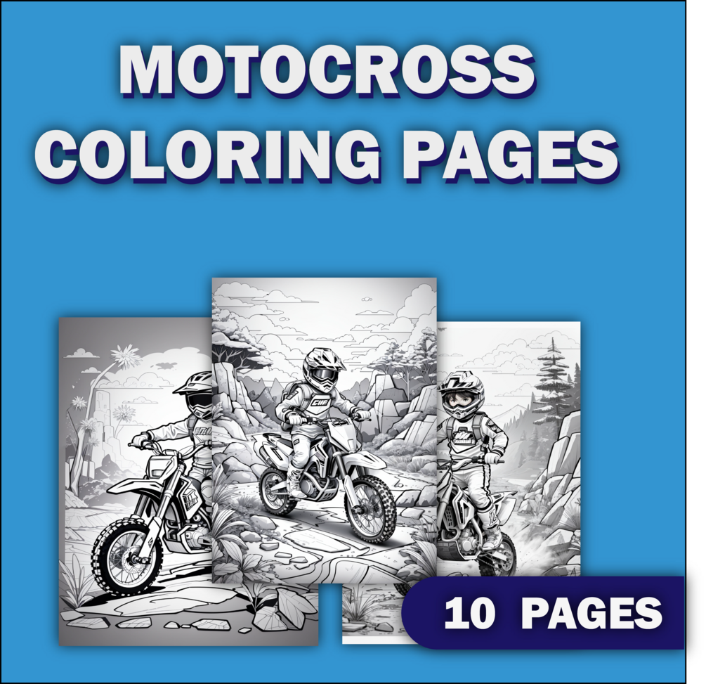 Motocross Coloring Pages