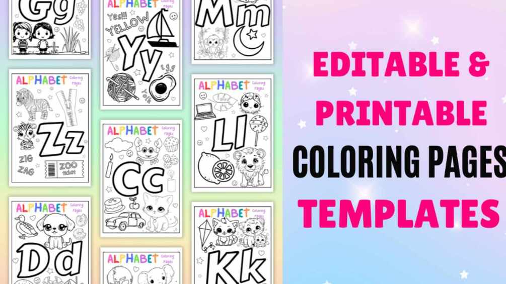 Alphabetical A-Z Fun Kids Coloring Pages