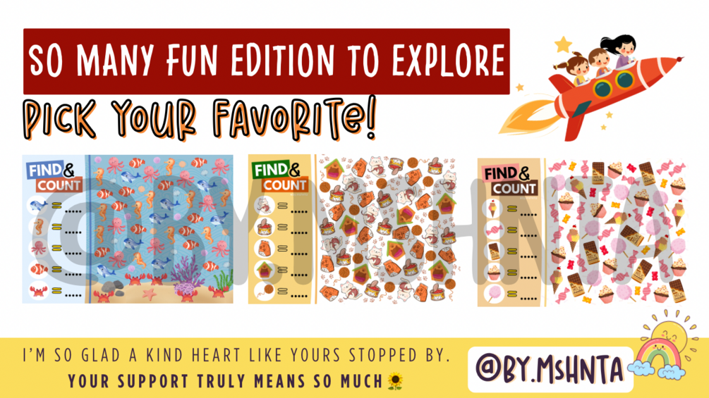 Find & Count Activity – Fruits Edition for Little Learners